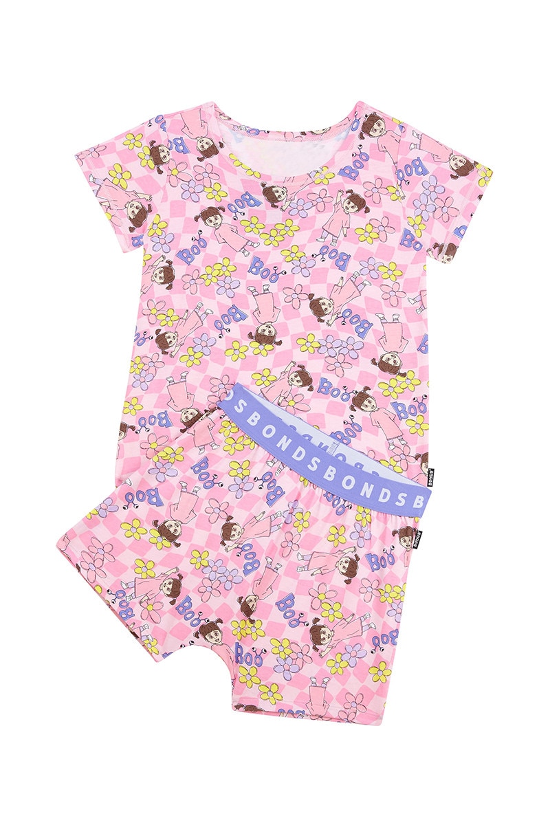 BONDS x Monsters Inc Tee Short Sleep Set | KW4HR | Boo's World Pink