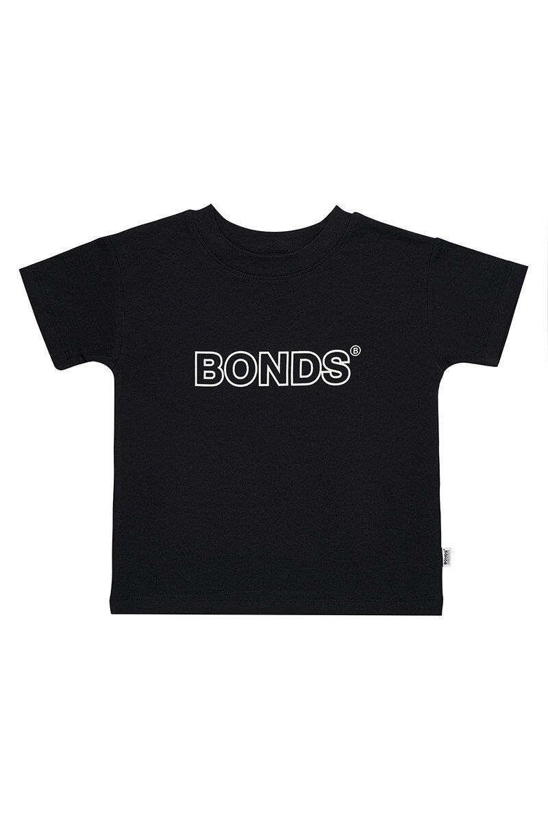 BONDS Kids Organics Tee | KW68K | Black