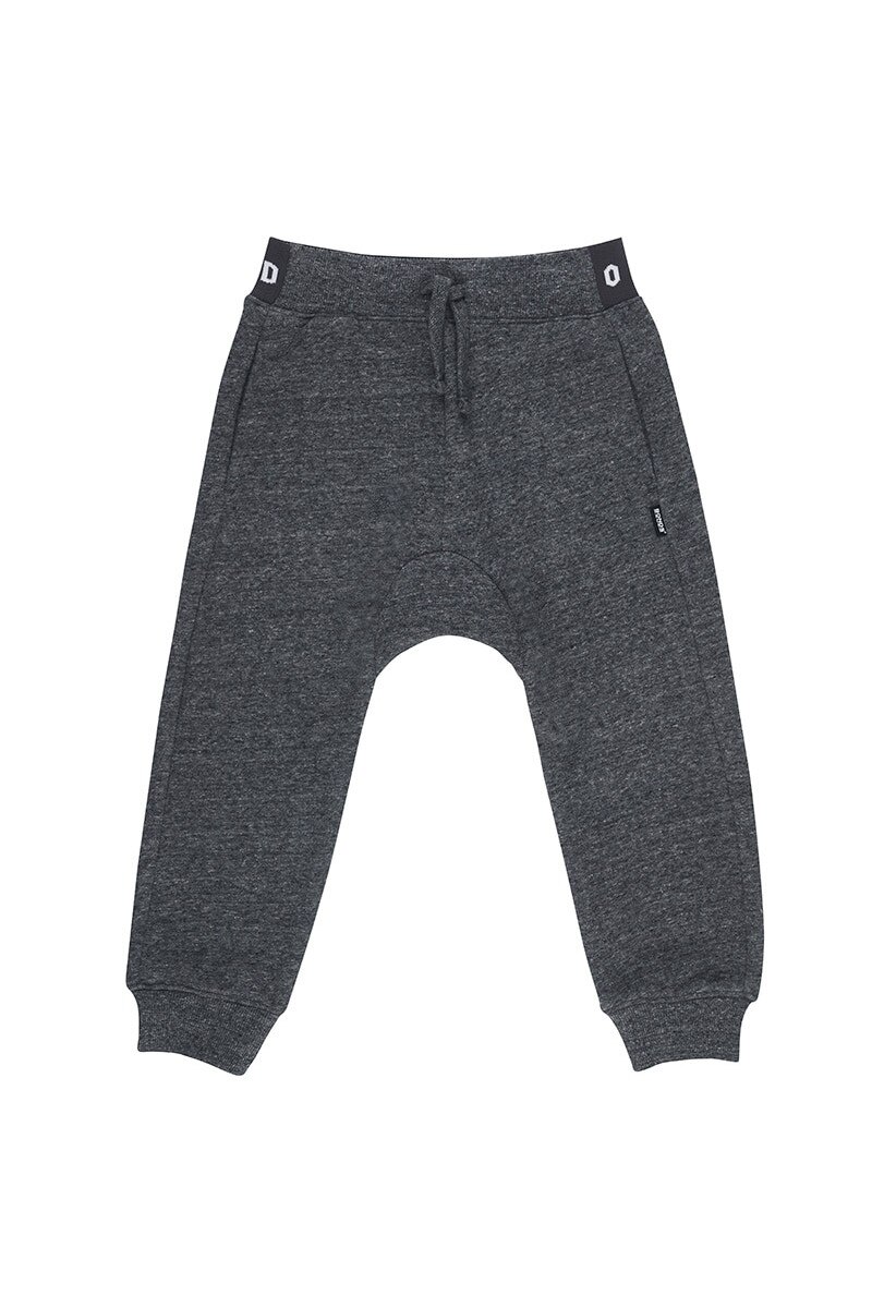 BONDS Kids Logo Fleece Trackie | KWLEK | Grey Black Marle