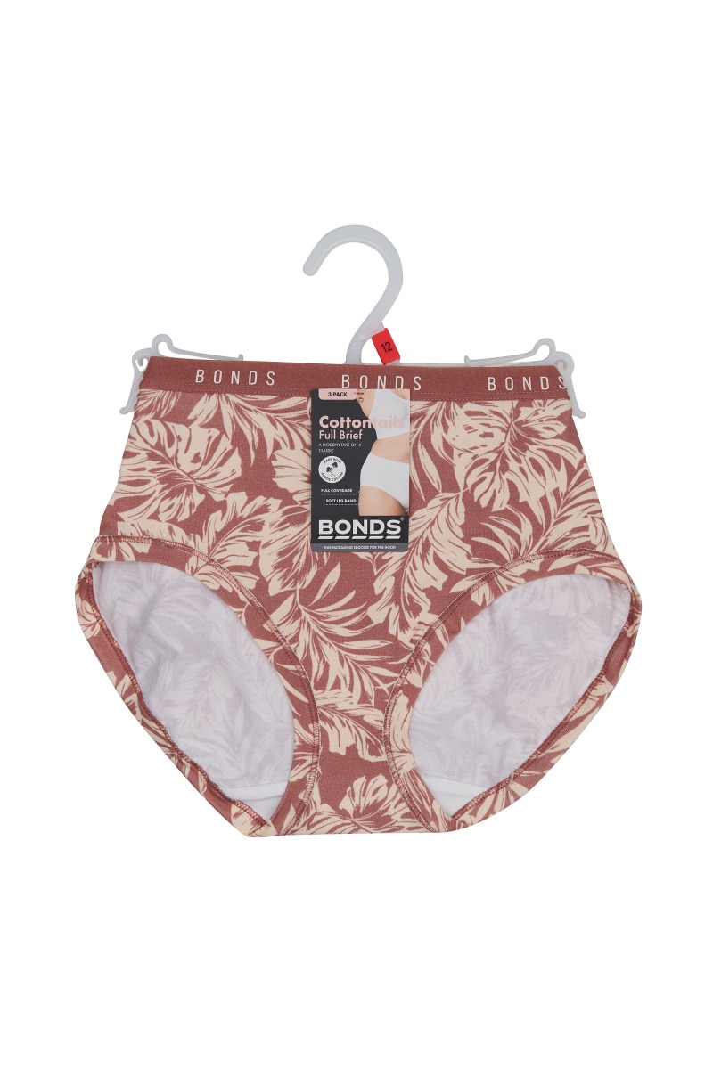 BONDS Cottontails Full Brief 3 Pack | WTNCA | When It Rains / Long ...