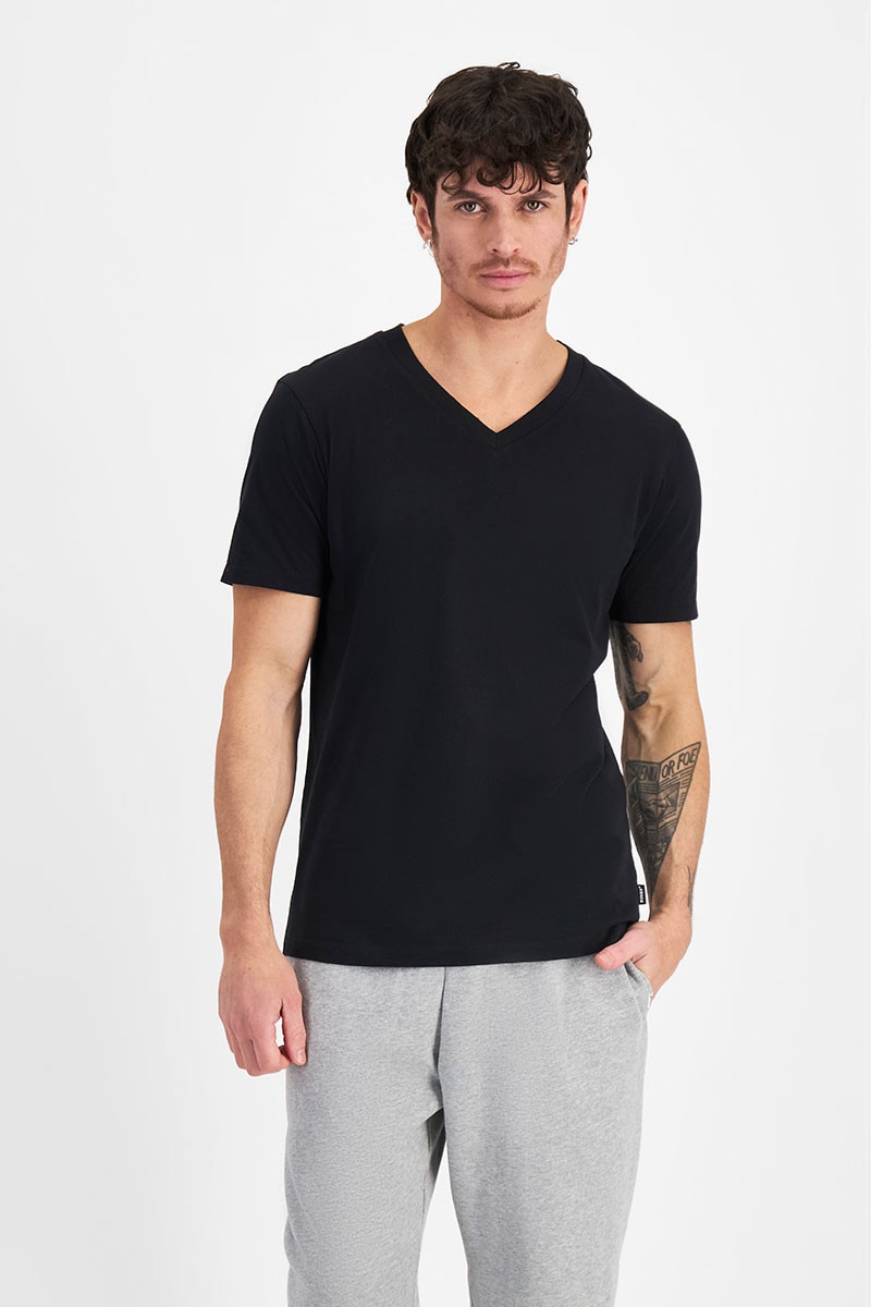 Bonds Midweight V Neck Tee | Mens T-Shirt | AU6TI