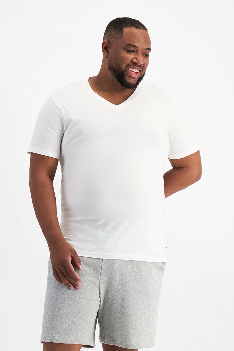 Bonds Midweight V Neck Tee | Mens T-Shirt | AU6TI