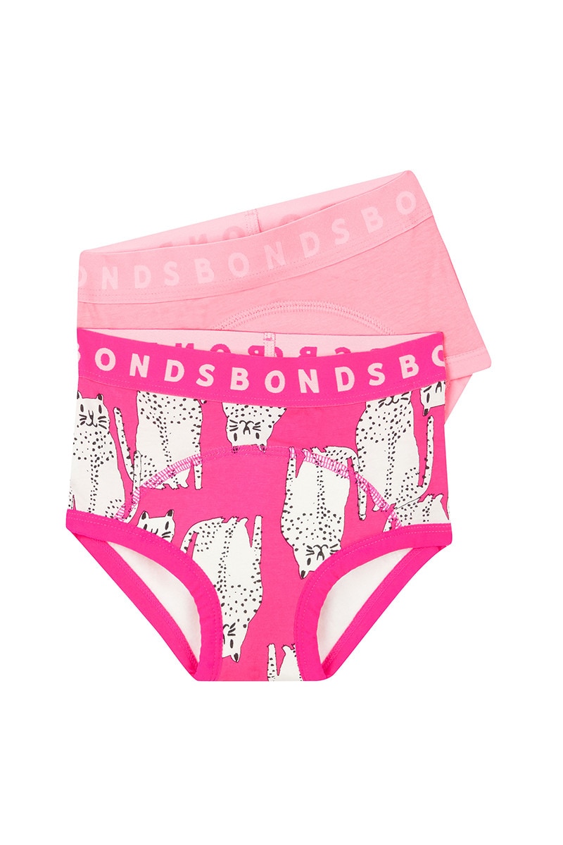BONDS Whoopsies Toilet Training Undies 2 Pack | BWNRA | Kitty Cat Pink