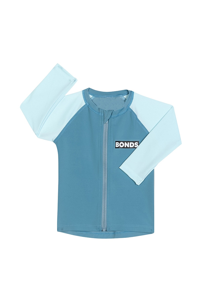 Bonds Swim Long Sleeve Zip Rashie | Baby Swimwear | BWVYA