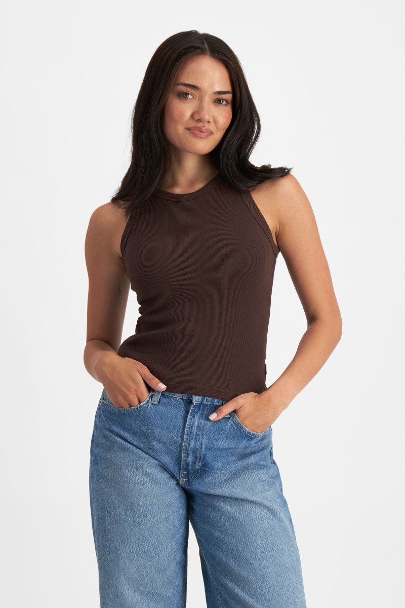 Bonds Cotton Rib Bra Tank | Womens T-Shirt | CQLXI