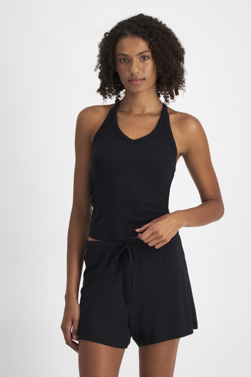 Buy Women's Sleep Modal Blend Rib Support Tank in Nu Black Online | BONDS