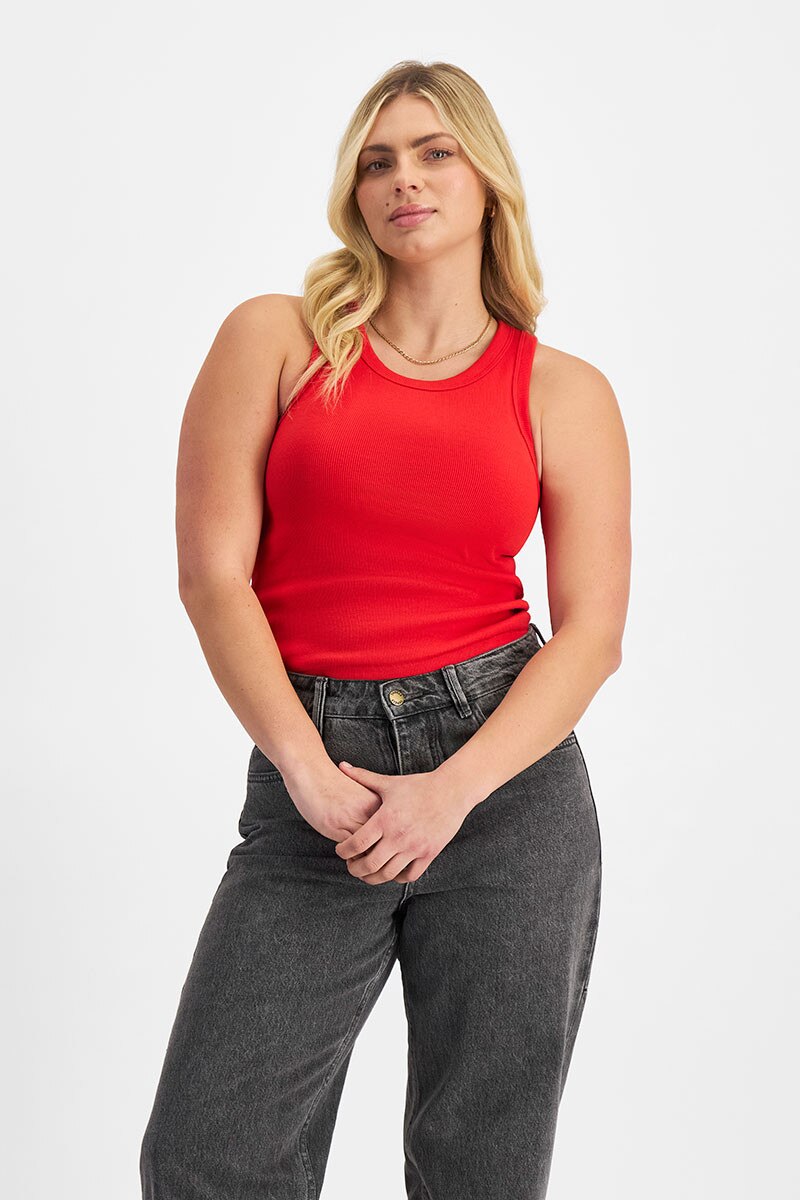 Bonds Organic Cotton Rib Tank | Womens T-Shirt | CQXUI