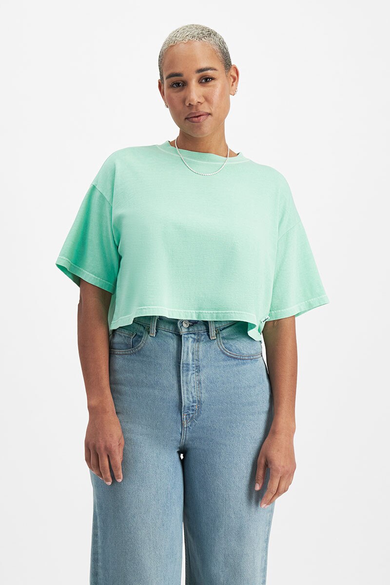 Bonds Icons Heavy Weight Cropped Tee | Womens T-Shirt | CR86I