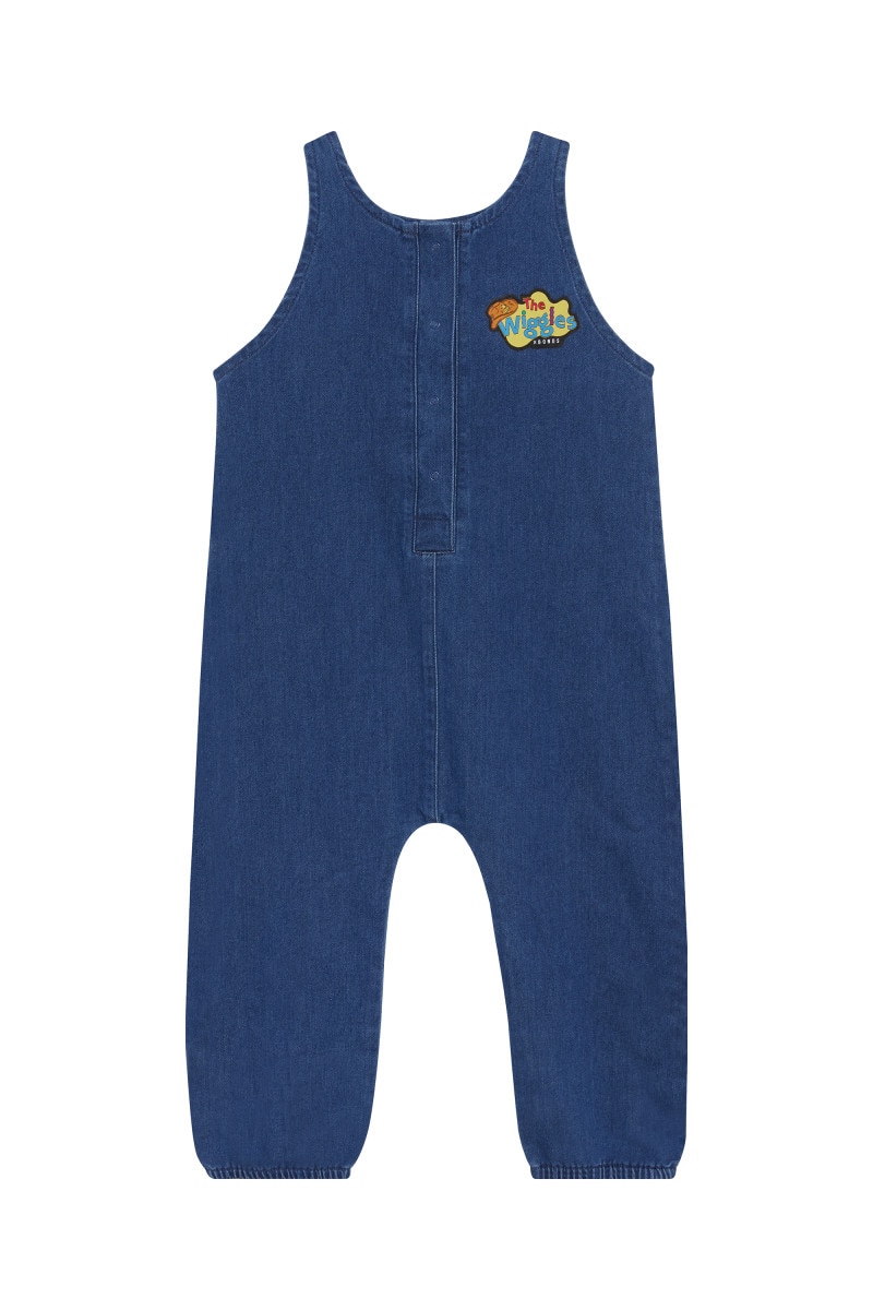 Buy The Wiggles X Bonds Denim Overalls in Basic Mid Blue Chambray ...