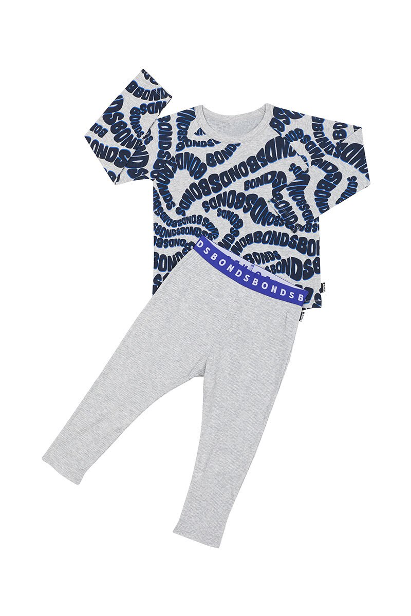 Bonds Kids Long Sleeve Waffle Sleep Set | Kids Sleep Set | KVXTK