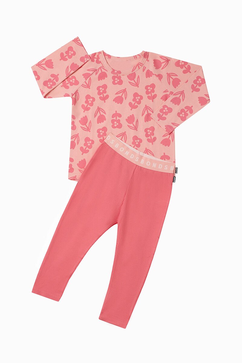 Bonds Kids Long Sleeve Waffle Sleep Set | Kids Sleep Set | KVXTK