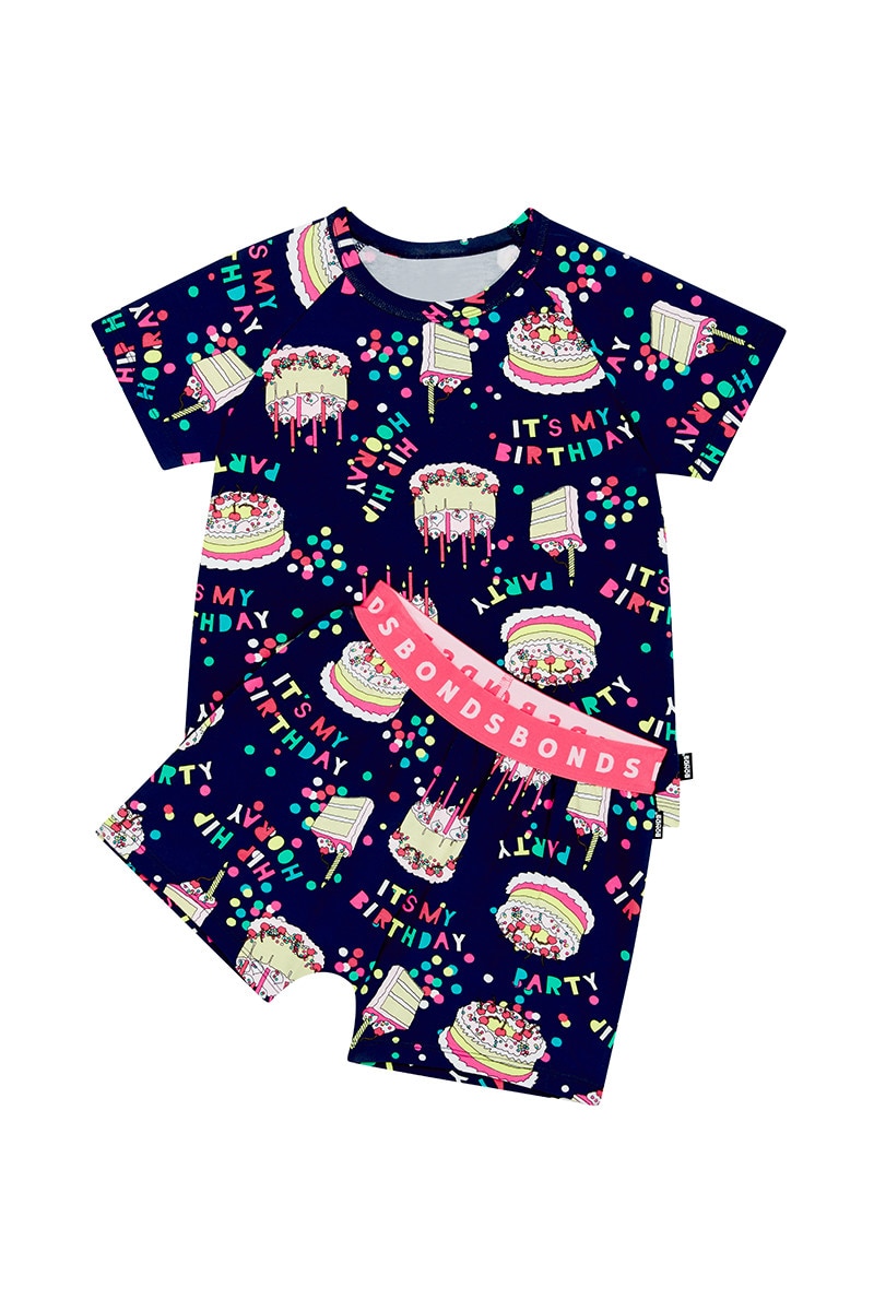 BONDS Kids Tee Sleep Set | KVYJR | Hip Hip Hooray Navy