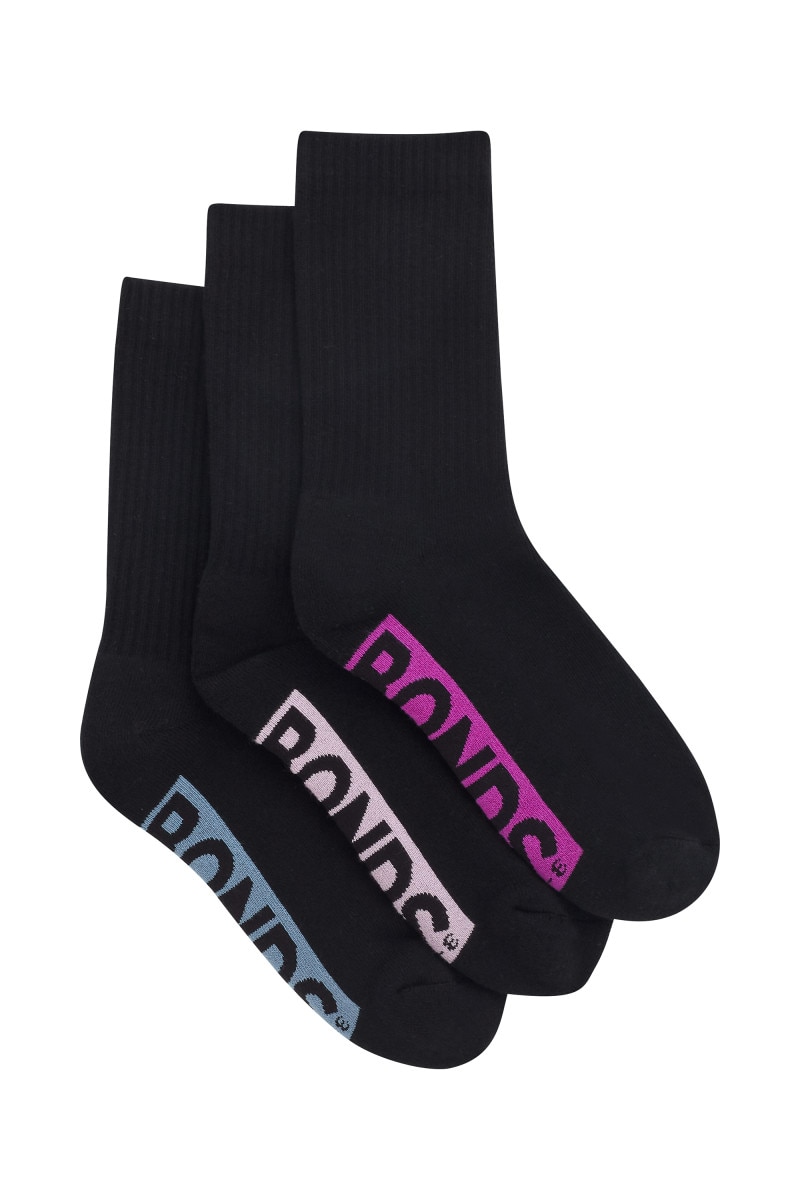 Bonds Womens Logo Cushioned Crew Socks 3 Pack | Womens Socks | LXKW3N