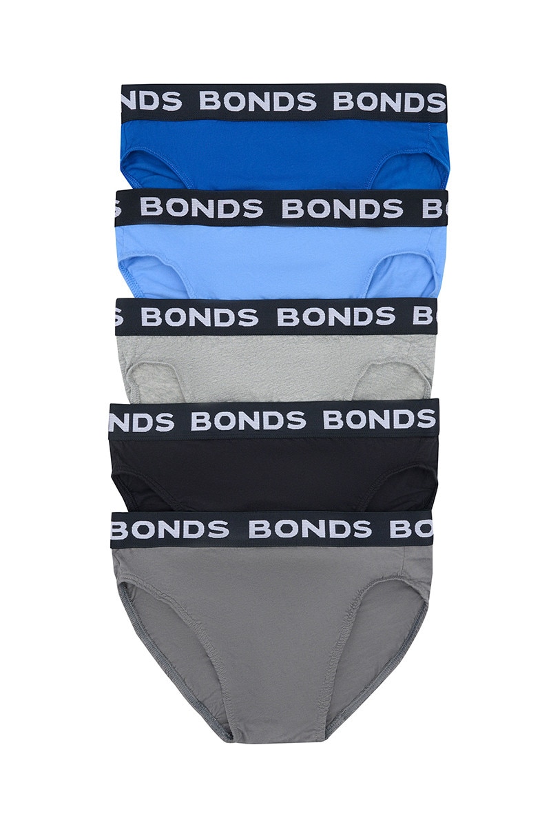 BONDS 5 Pack Hipster Brief | M8DM5T | Assorted
