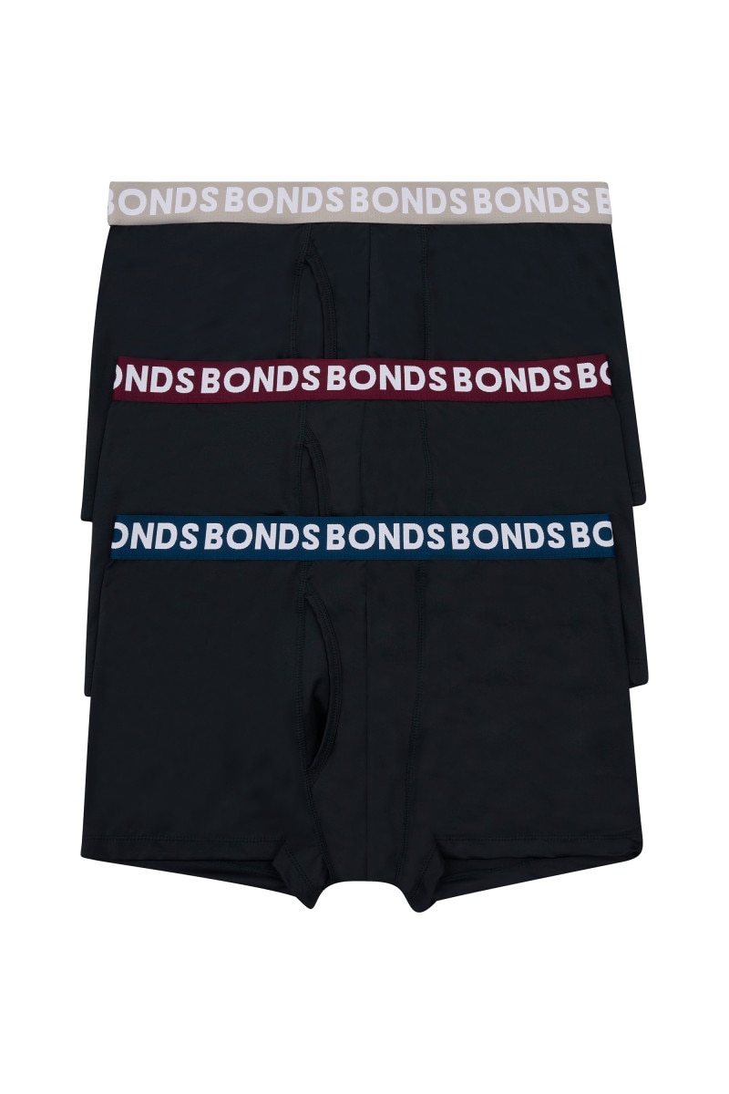 Bonds Classic Microfibre Trunk 3 Pack | Mens Underwear | MWKL3A