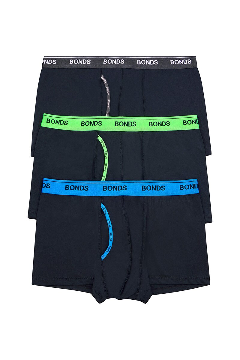 Bonds Guyfront Microfibre Trunk 3 Pack | Mens Underwear | MWX83W