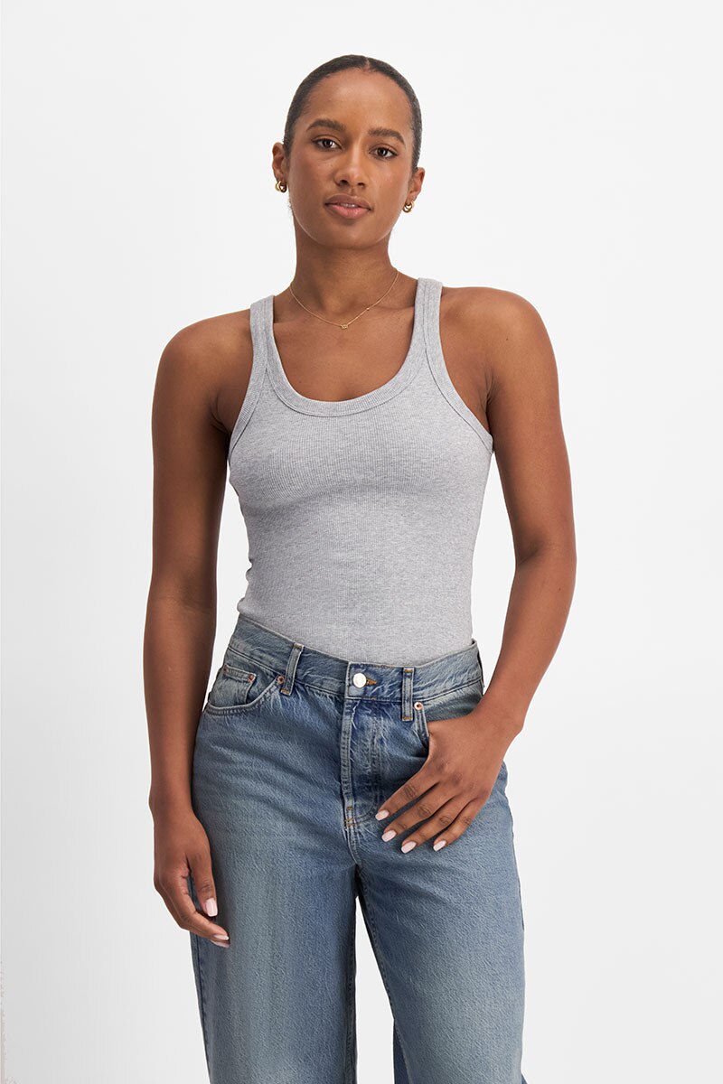 Bonds Organic Cotton Rib Scoop Tank | Womens Singlet| CQJNI