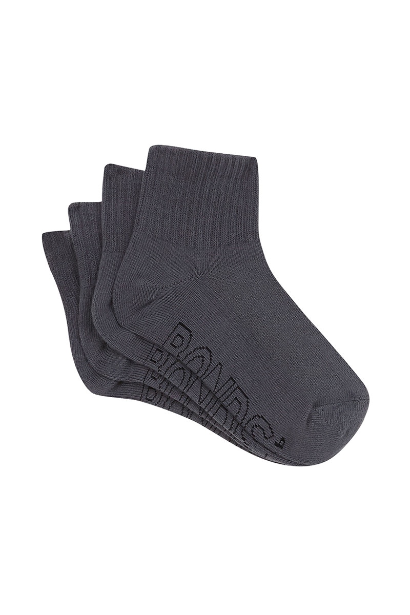 Bonds Kids Logo Light Quarter Crew Socks 4 Pack | Kids Socks | RXUT4N