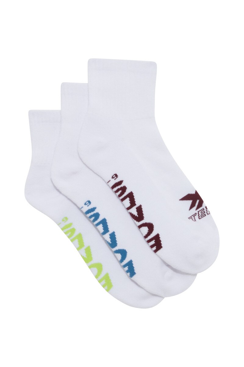 Bonds Mens X-Temp Quarter Crew Socks 3 Pack | Mens Socks | SXVF3N