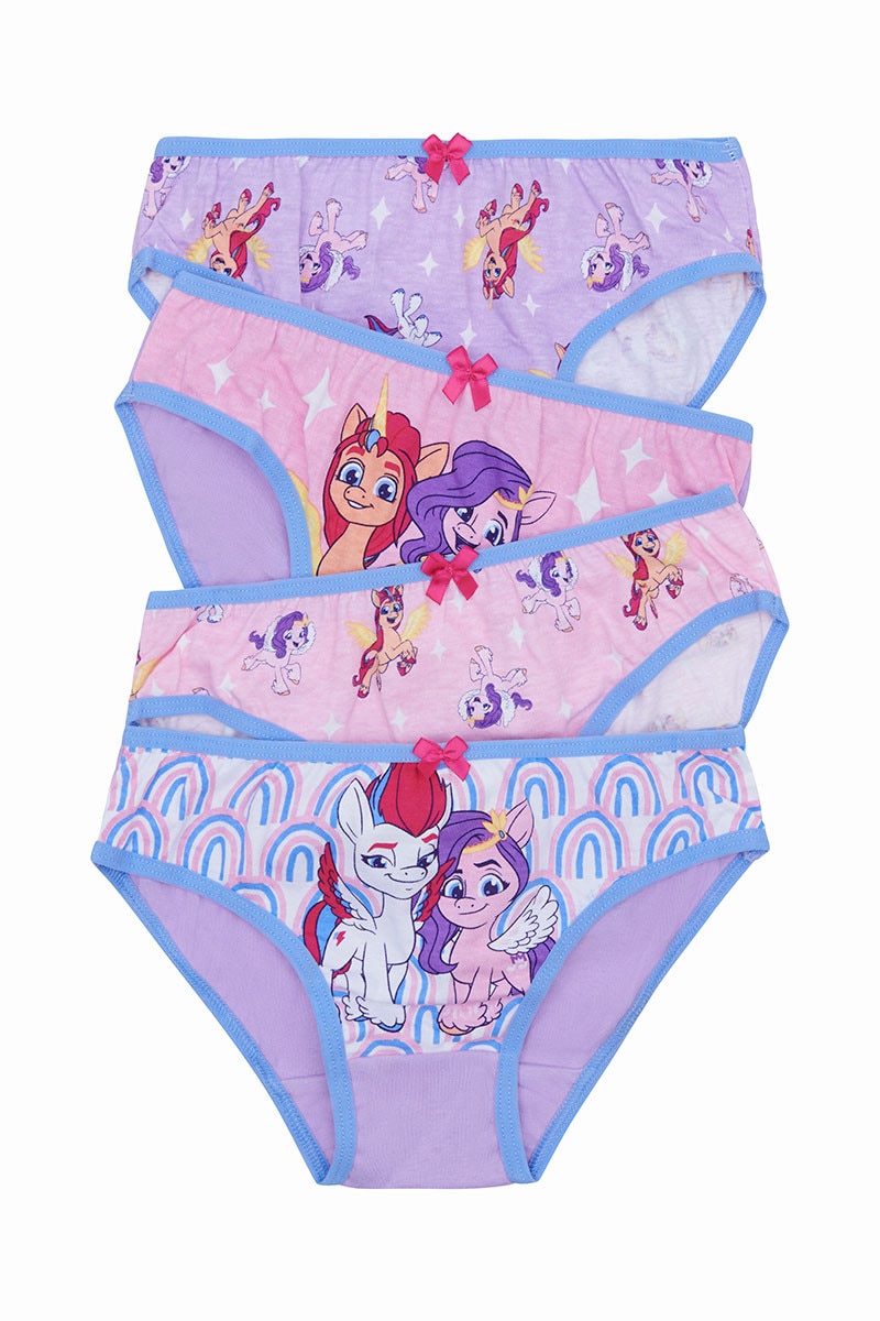 Rio Girls My Little Pony Brief 4 Pack | Girls Underwear | UXL74R