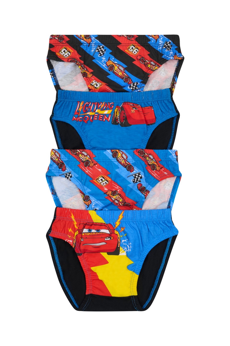 Rio Boys Cars Brief 4 Pack | Boys Underwear | UXLA4R