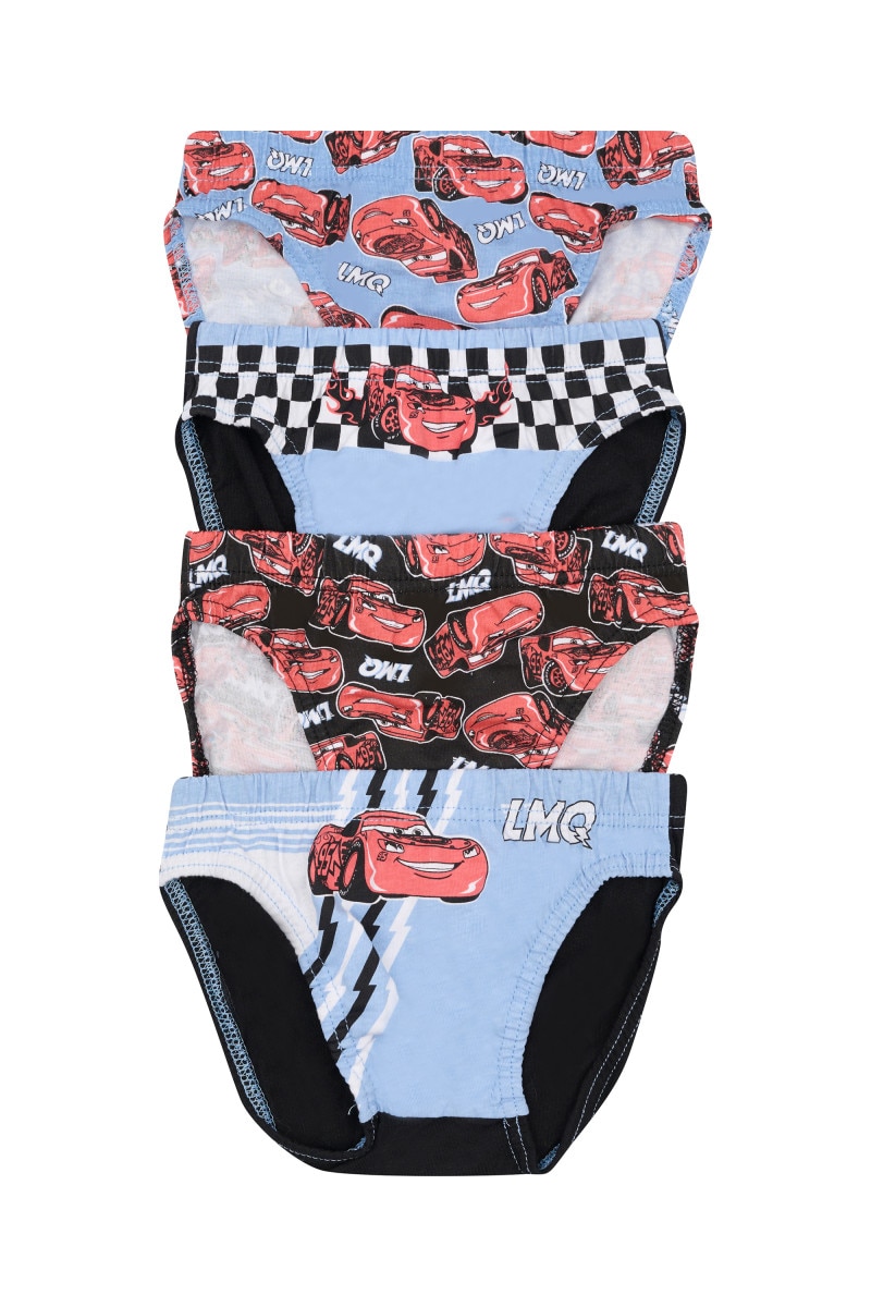Rio Boys Cars Brief 4 Pack | Boys Underwear | UXLA4R