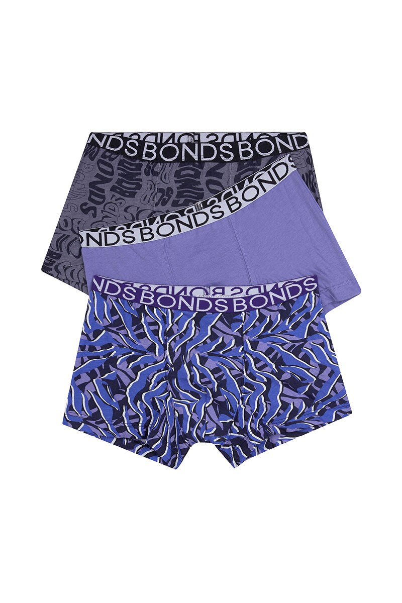 Bonds Boys Trunk 3 Pack | Boys Underwear | UXYJ3A