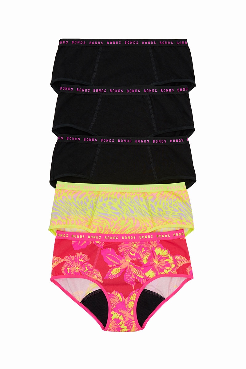 BONDS Bloody Comfy™ Period Boyleg Moderate 5 Pack | WRTAA | Dazed ...