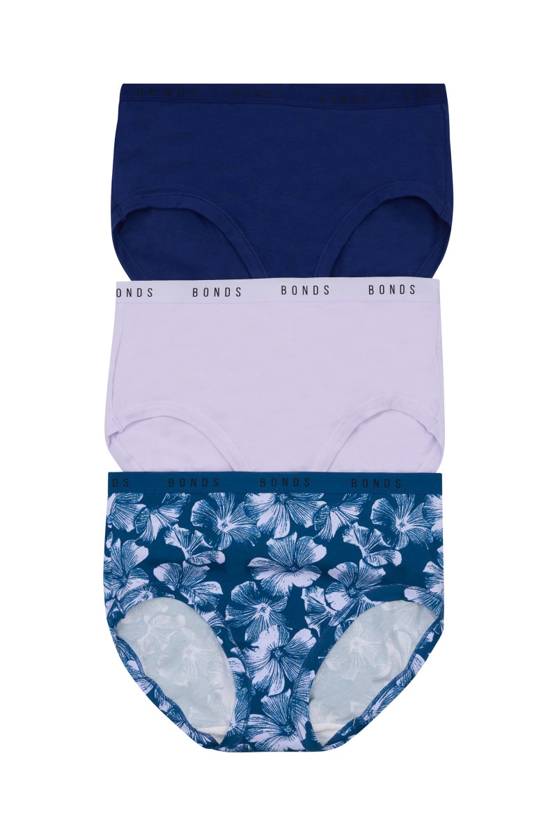Bonds Cottontails Full Brief 3 Pack | Womens Underwear | WTNCA