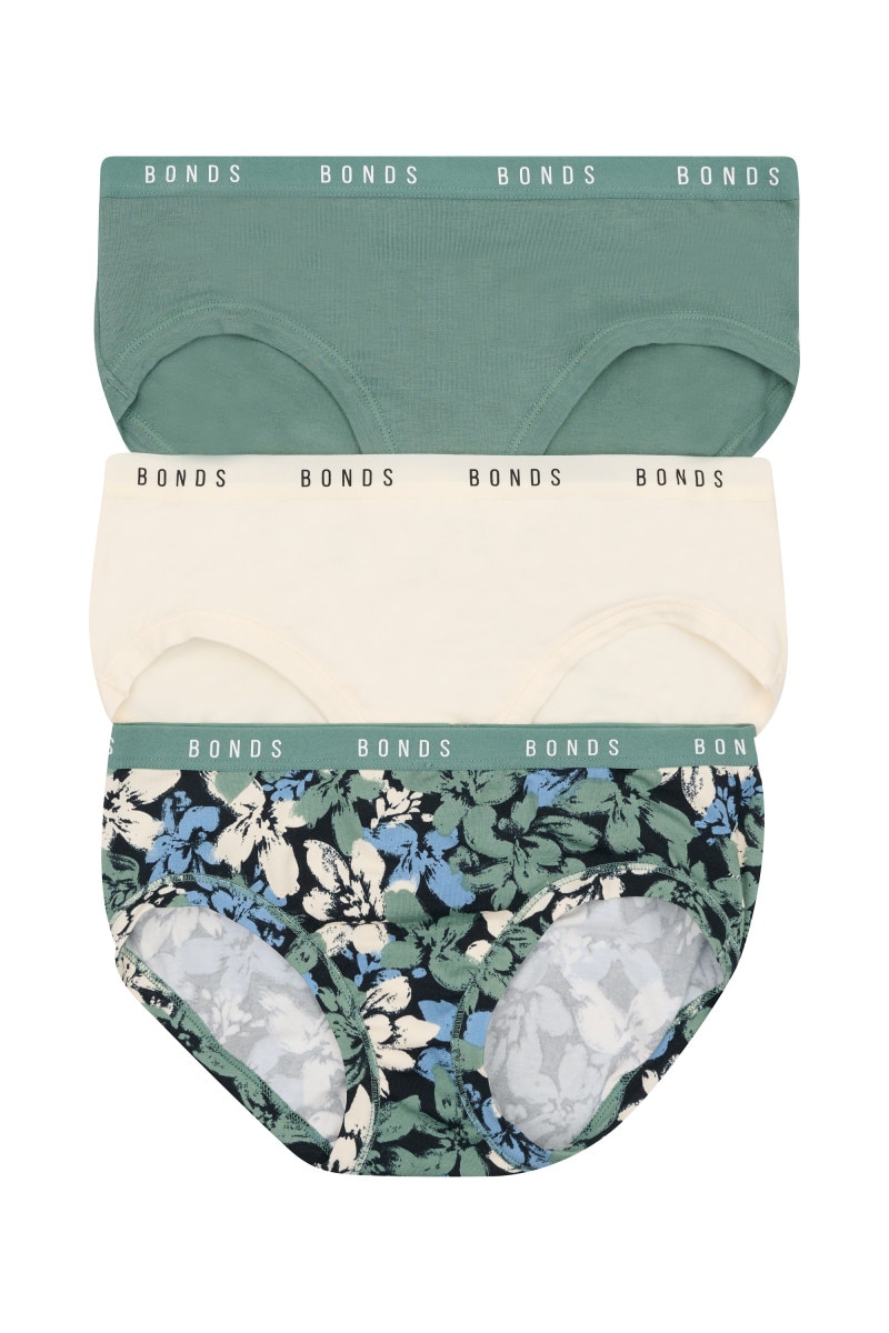 Bonds Cottontails Midi 3 Pack | Womens Underwear | WTNDA