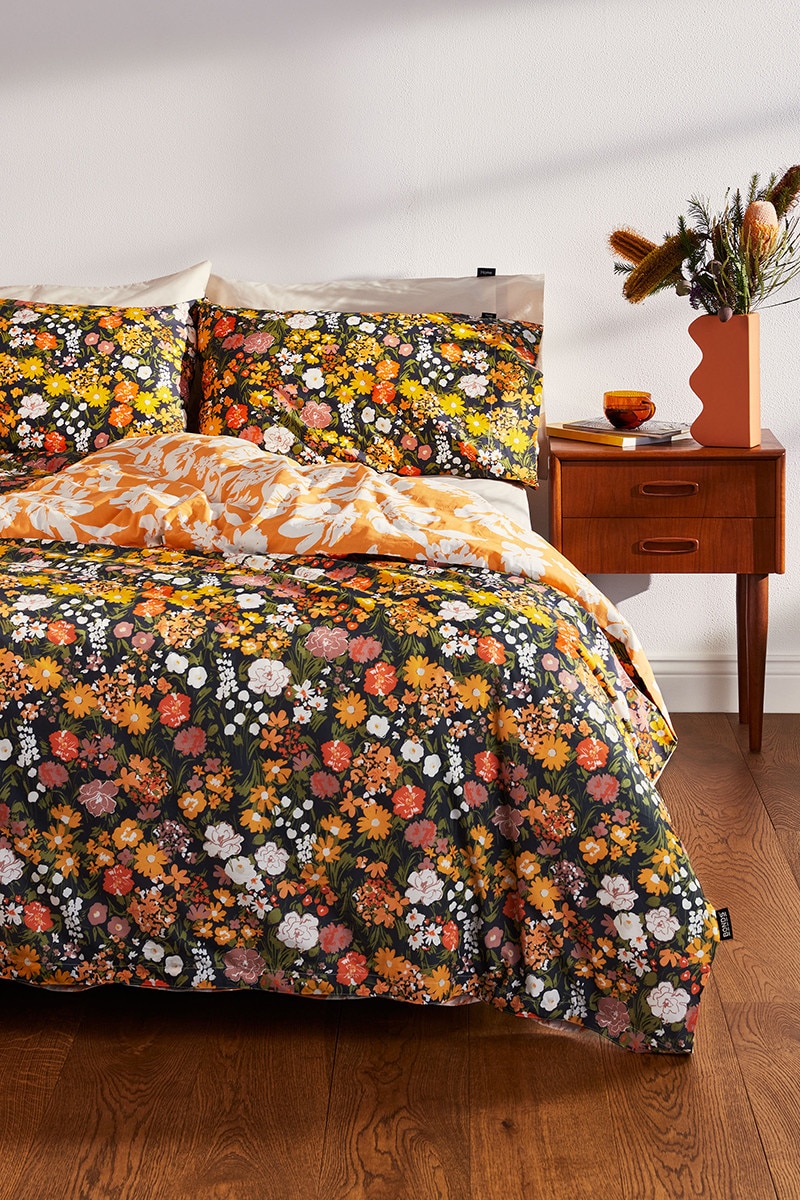 BONDS Aussie Cotton Quilt Cover Set | ZYEVA | Daisy Days/Orchid Situation