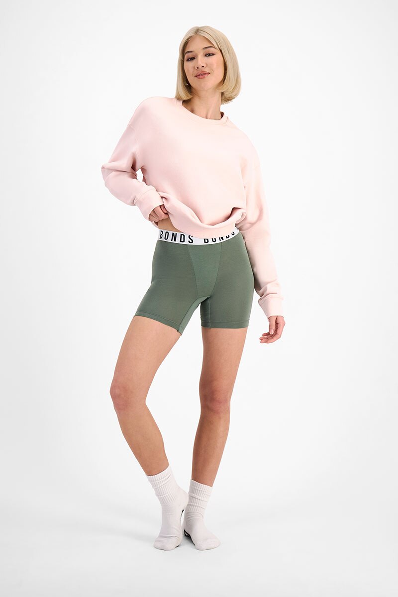 Bonds Icons Super Logo Wirefree Bra | Womens Crop | YWL4