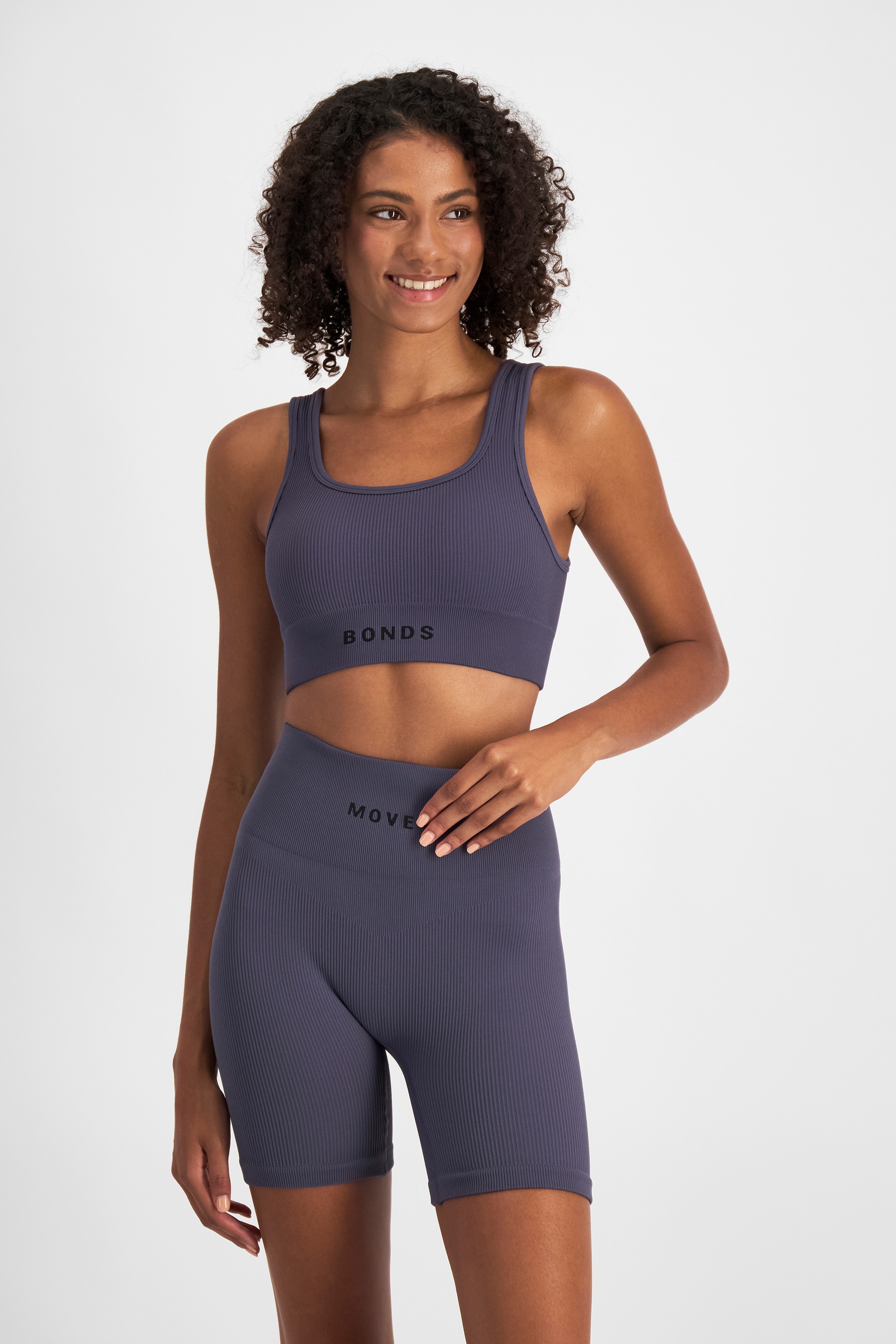 Bonds Move Rib Seamless Midi Short | Womens Shorts | CQUWI