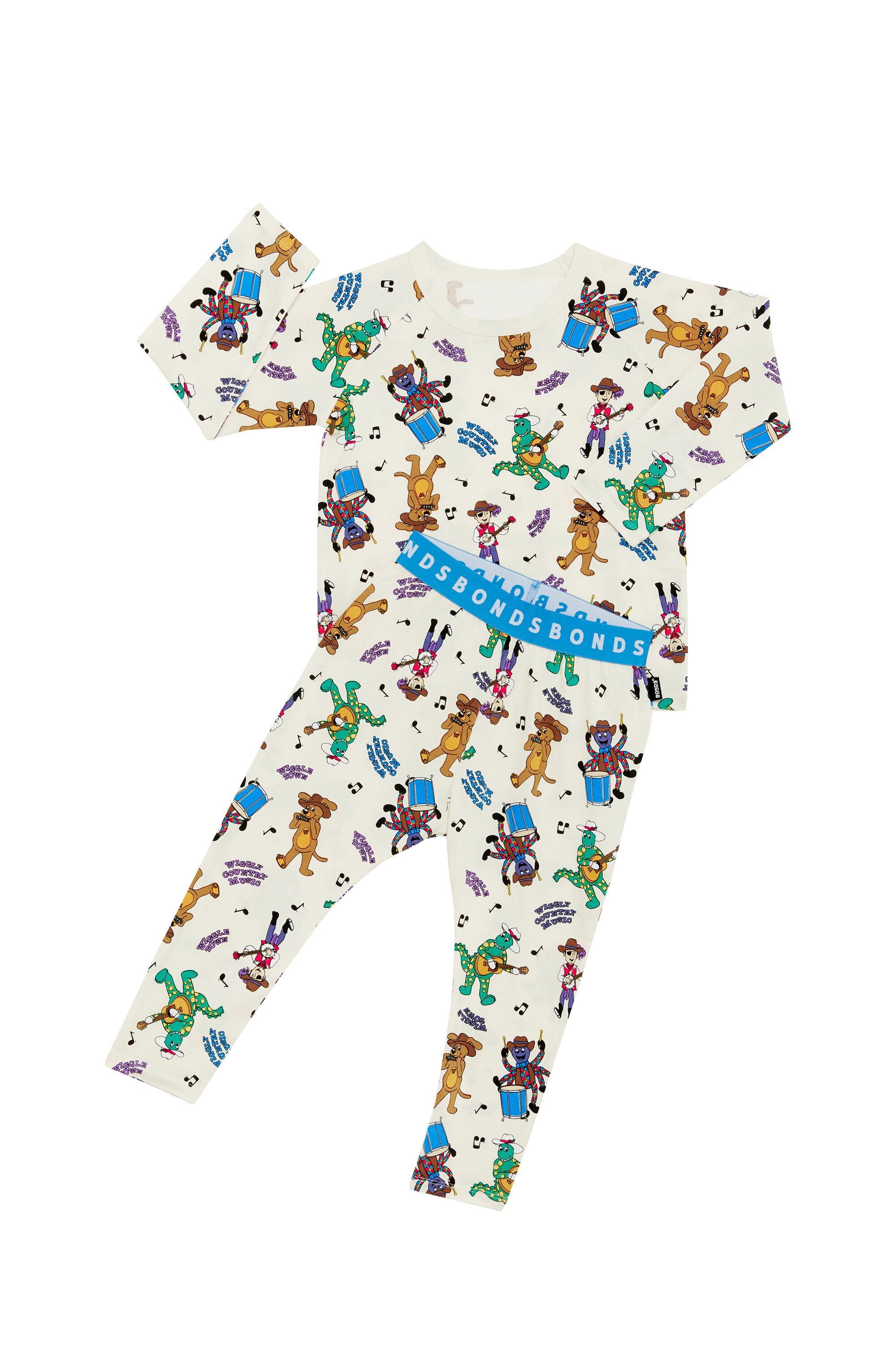 The Wiggles X Bonds Longsleeve Sleep Set | Kids Sleep Set | KVANR